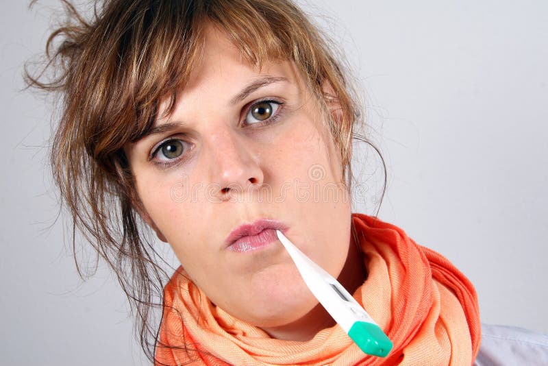 Feeling Sick stock image. Image of mouth, temperature - 3391185