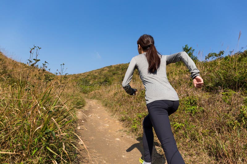 Young Woman go for running stock photo. Image of endurance - 64749704