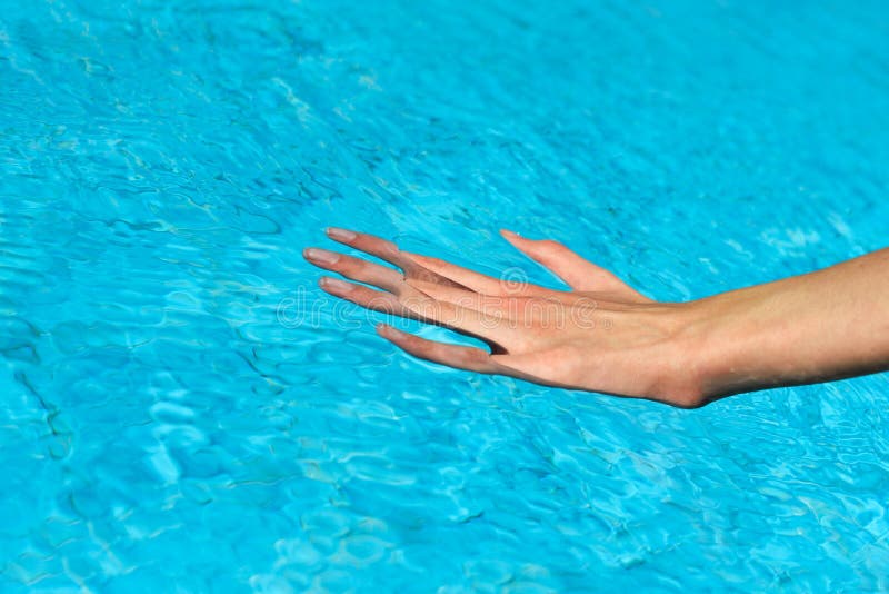 Young Woman Going on a Bridge in the Sea, Back View Stock Image - Image ...