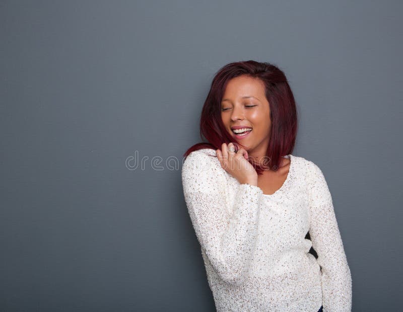 Young Woman with Happy Expression Stock Image - Image of ethnic ...