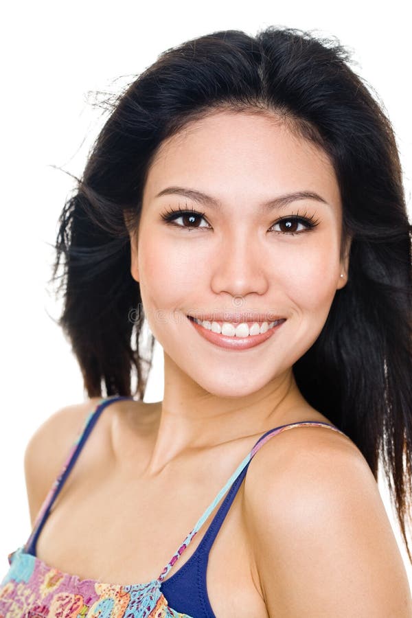Young Woman Happy Face Expression Stock Photo - Image of happy, female ...