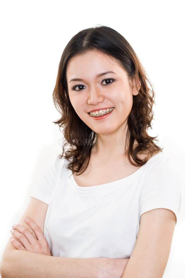 Young Woman Happy Face Expression Stock Photo - Image of vitality ...