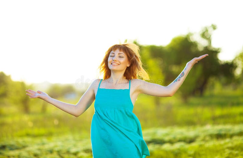Young woman stock image. Image of dreaming, energy, park - 31183961