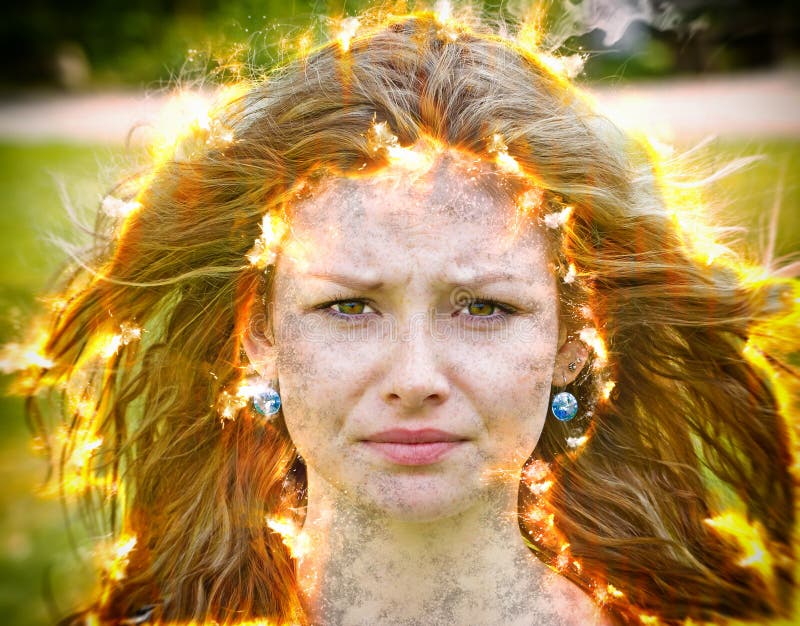 Young woman have a problem stock image. Image of dermatology - 54509139