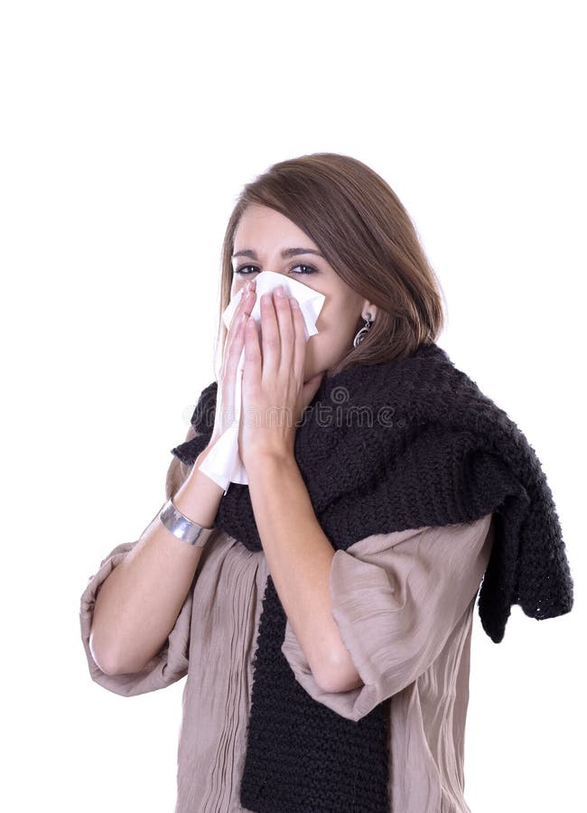 Very cold woman stock photo. Image of young, woman, coffee - 4082910
