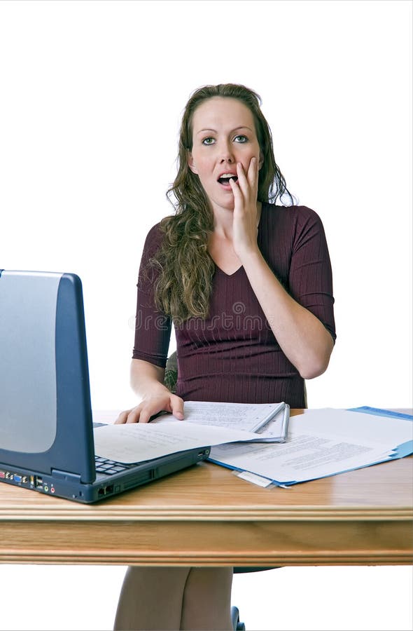 Young Woman Having an Epiphany Stock Photo - Image of epiphany, person ...