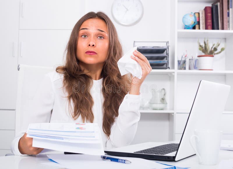 Office Troubles - Paper Jam Stock Photo - Image of paper, print: 6154116