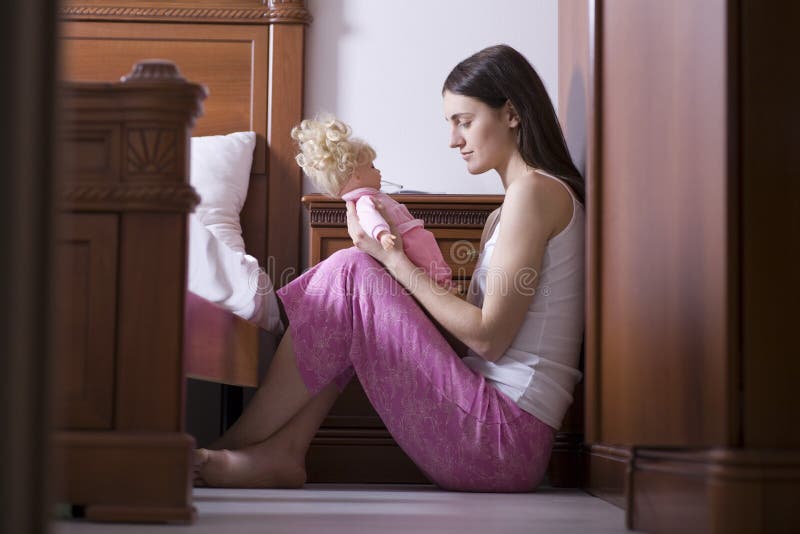 Young woman holding doll stock photo. Image of dessert - 191849474 Young woman holding doll stock photo. Image of dessert - 191849474