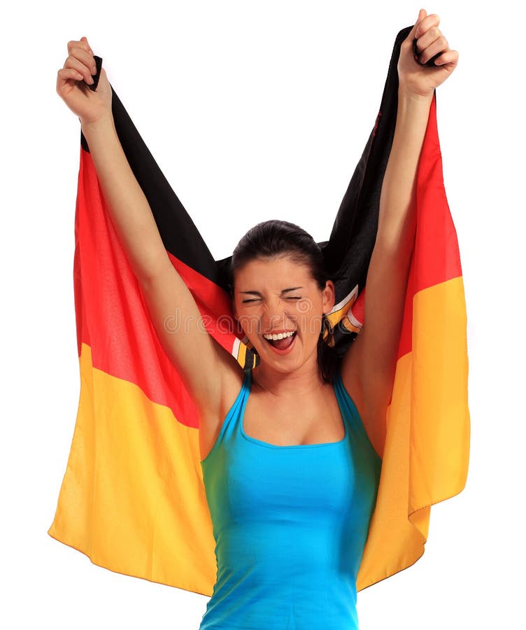 521 Young Woman Holding German Flag Stock Photos - Free & Royalty-Free ...