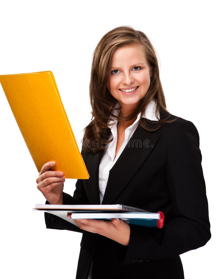 Girl with the notepad stock image. Image of notepad, note - 54884937