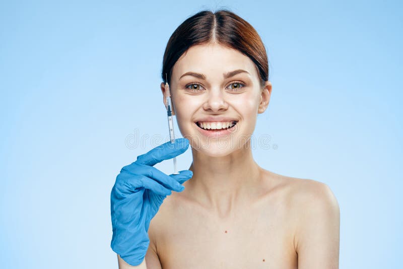 Young Woman Holding a Syringe Stock Image - Image of adult, botox: 98573609