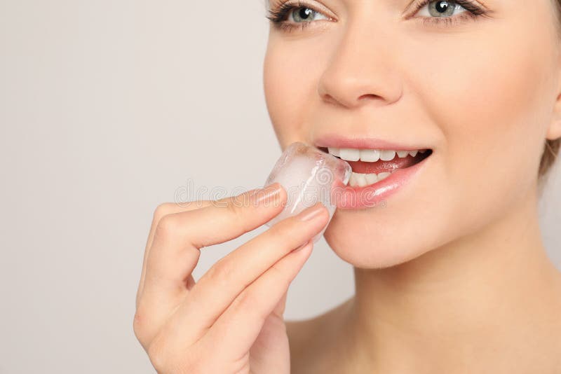 Woman Eating Ice Cube Stock Photos - Free & Royalty-Free Stock Photos ...