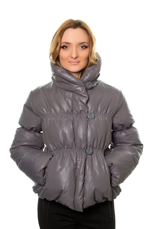 Young woman in jacket stock photo. Image of clothes, beautiful - 29566926