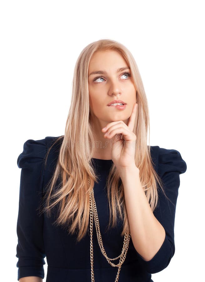 Young woman looking up stock image. Image of beautiful - 28720391