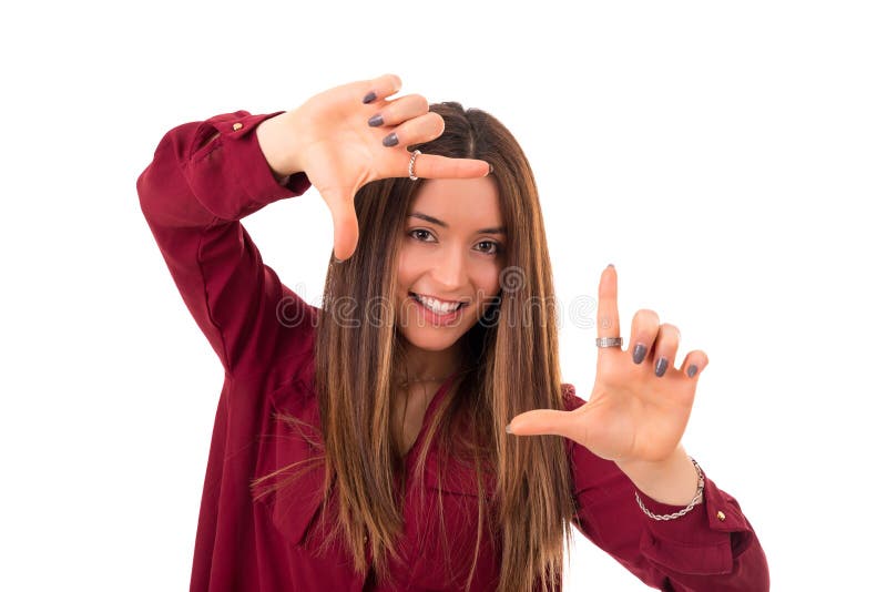 Hey ! Frame me! stock photo. Image of casual, face, closeup - 89220010