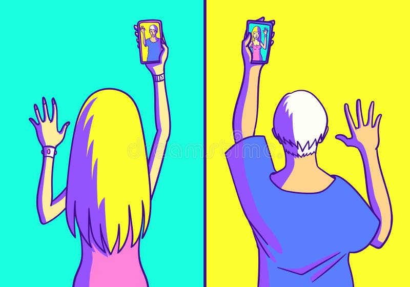 Phubbing stock vector. Illustration of gadget, technology - 151736538