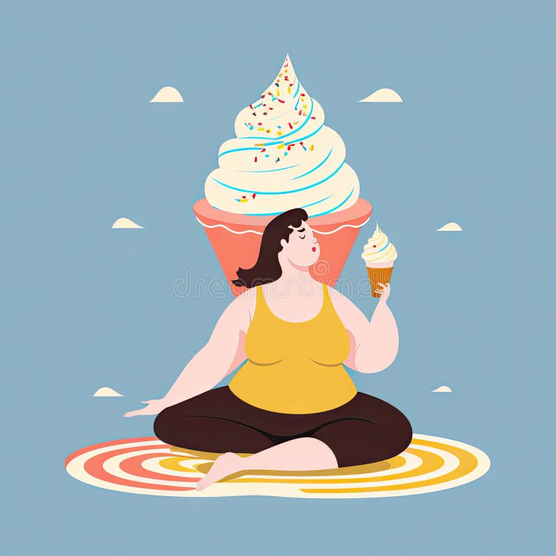 Young Woman Meditating To Relax and Get Rid of Stress, AI Generated ... Young Woman Meditating To Relax and Get Rid of Stress, AI Generated ...