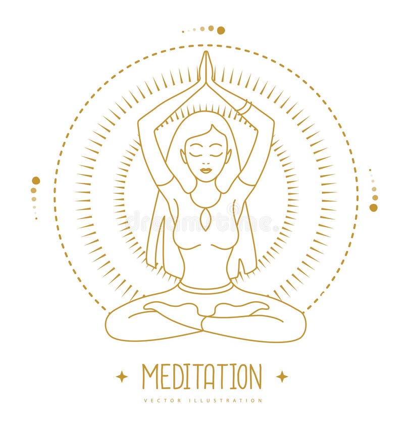 Young Woman Meditation in Lotus Position in the Rays of the Rising Sun ... Young Woman Meditation in Lotus Position in the Rays of the Rising Sun ...