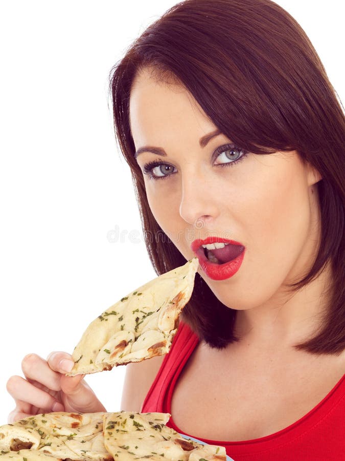 Young Woman Naan Bread Stock Photos - Free & Royalty-Free Stock Photos ...