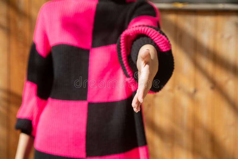 Young Woman Offering Hand for Handshake Stock Photo - Image of gesture ...