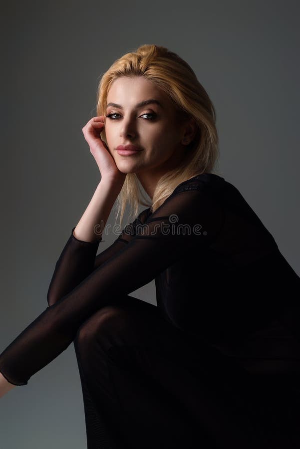 Young Woman With Perfect Skin Natural Make Up And A Beautiful Face