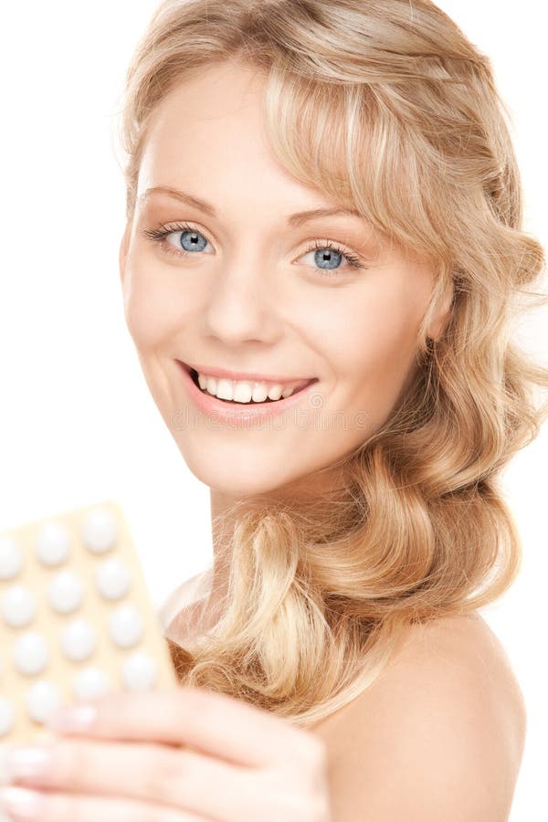 Young woman with pills stock image. Image of medical - 40675791