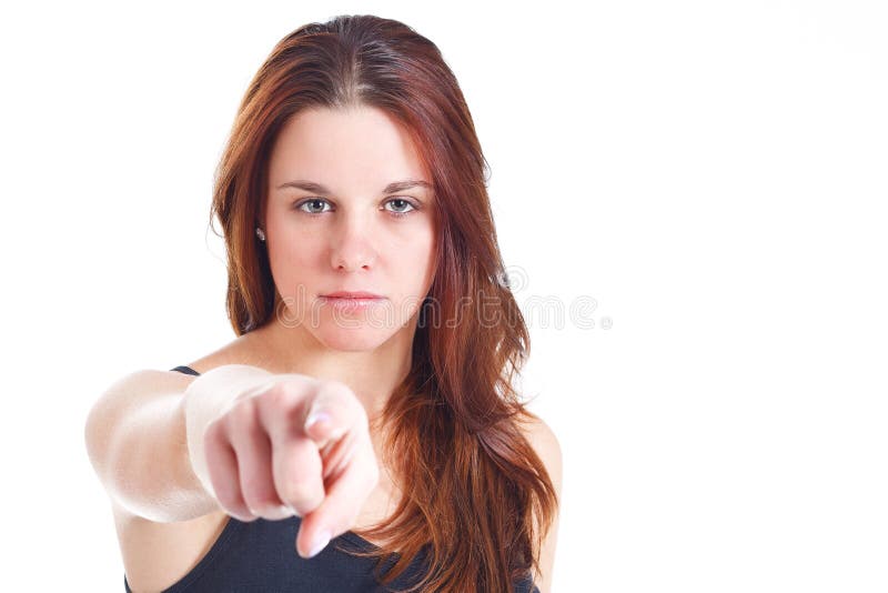 Young Woman Pointing at You Stock Photo - Image of nice, accusing: 23466172 Young Woman Pointing at You Stock Photo - Image of nice, accusing: 23466172