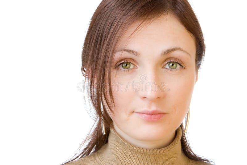 Woman with Blank Expression Stock Photo - Image of woman, cutout: 26270622