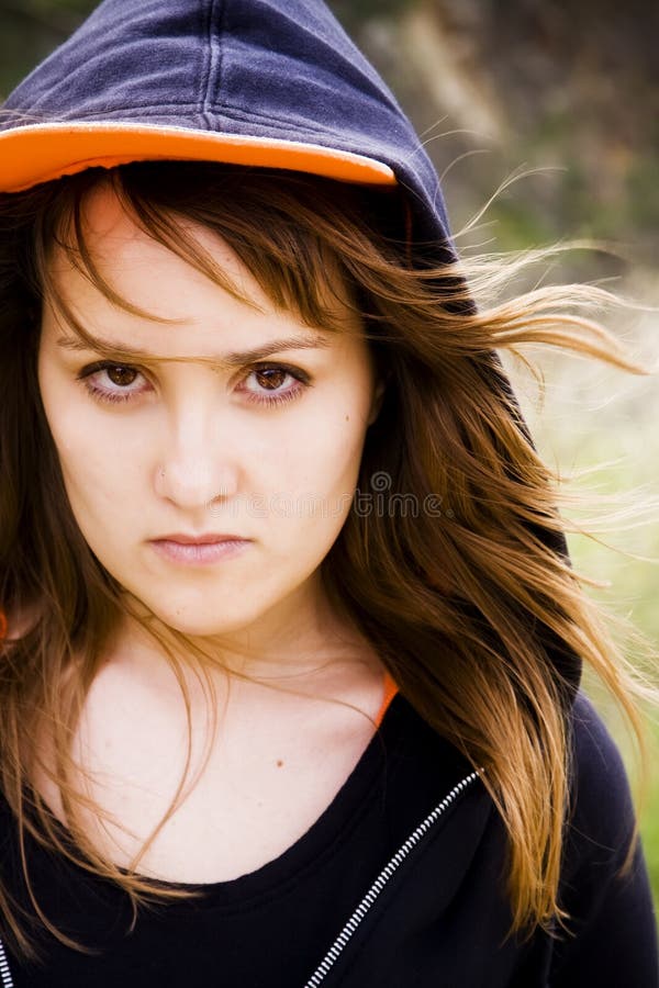 Woman Connected on the Grass Stock Image - Image of relaxation ...