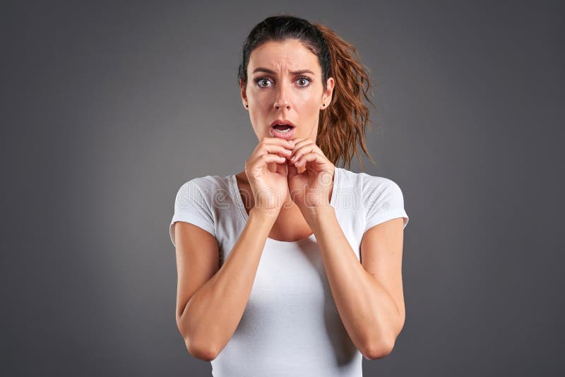 Young woman stock photo. Image of concerned, attractive - 137965736