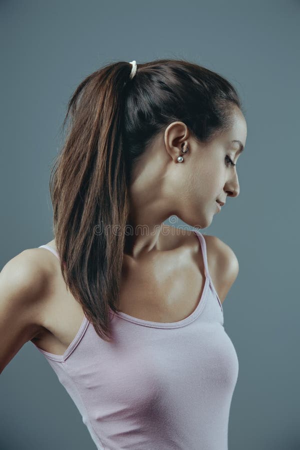 Woman Head Tilted Back Looking Down Stock Photos - Free & Royalty-Free Stock Photos from Dreamstime