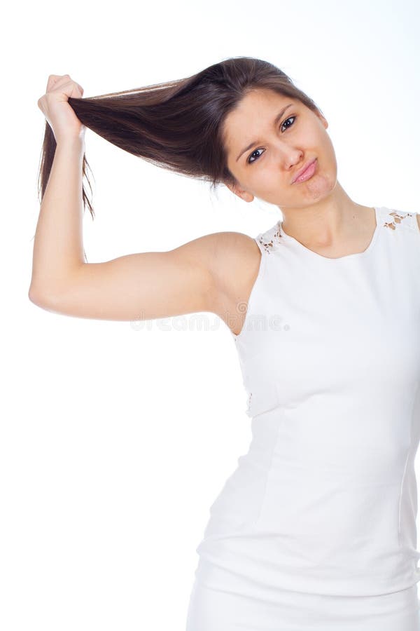 Young Woman in Positive Expressions Stock Photo - Image of happiness ...