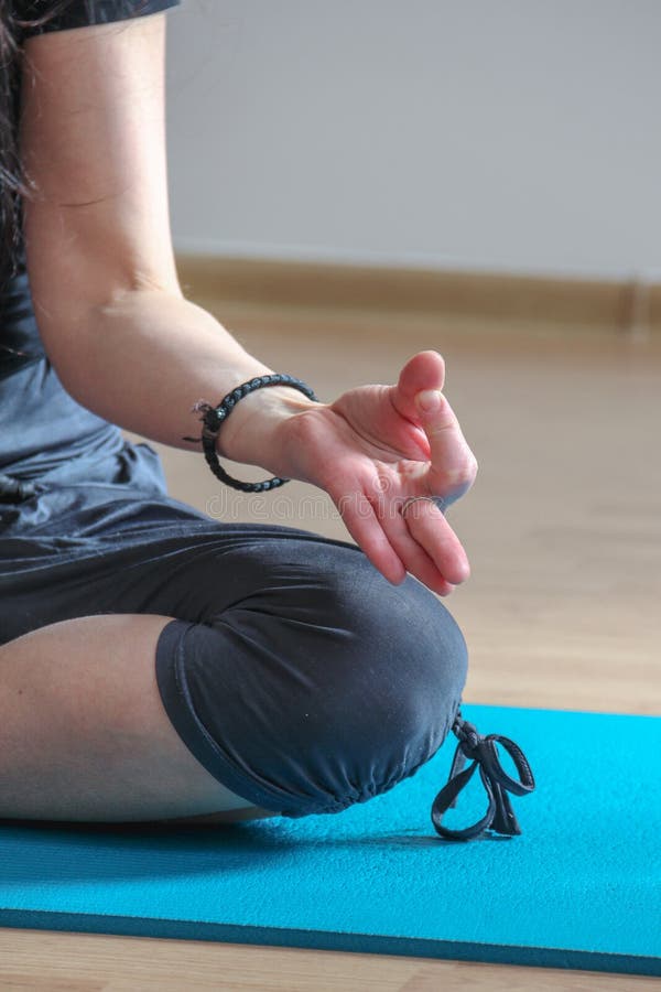 Young Woman Practicing Yoga At Home Stock Image Image Of Sport Peace 149142355