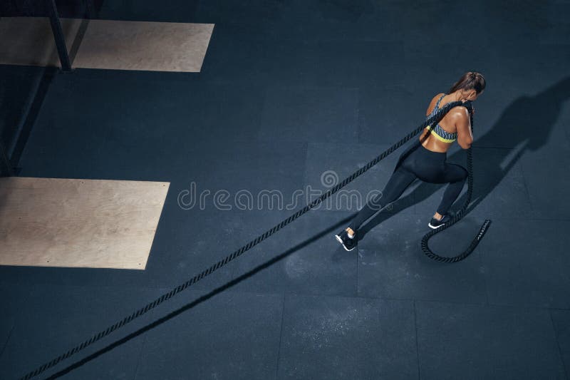 Sexy Young Woman Pulling Rope Stock Photos - Free & Royalty-Free Stock ...