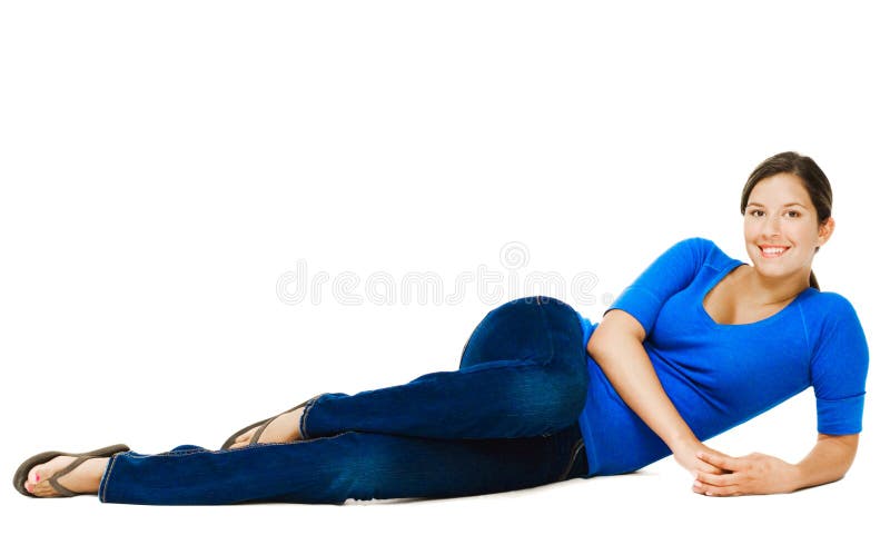 Young woman reclining stock photo. Image of lifestyles - 9158212