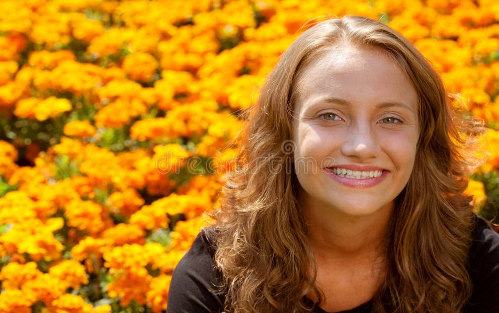 Young Woman Resting in the Park Stock Photo - Image of face, fresh ...