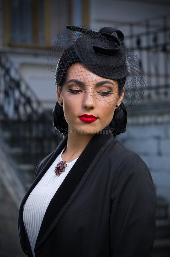 Young Woman in Retro Styled Costume (normal Ver) Stock Photo - Image of ...