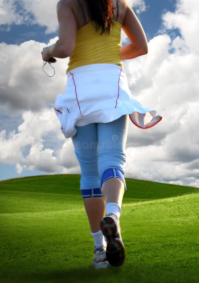 Young woman running stock image. Image of running, conquering - 3478791