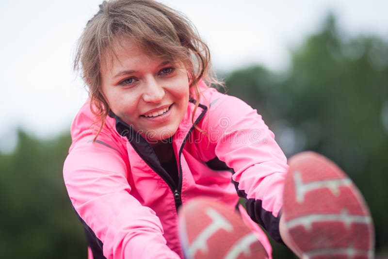 Young woman before running stock image. Image of young - 57904209