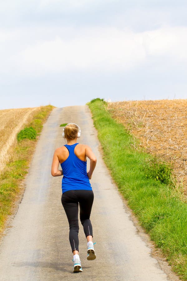 Young woman running stock image. Image of goal, achieve - 38462801