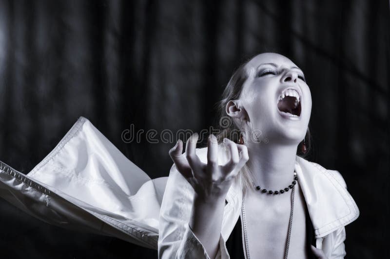 Screaming vampire stock image. Image of anger, expression - 23005511