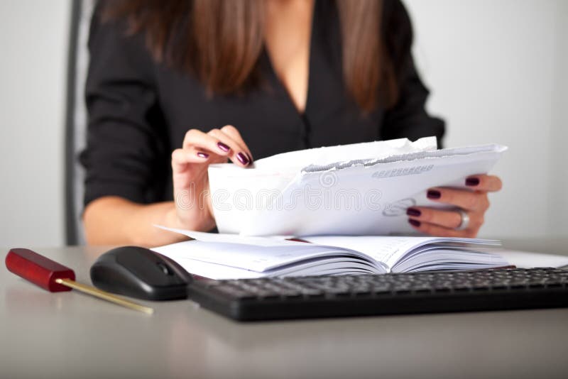 Woman Sort Mail Stock Photos - Free & Royalty-Free Stock Photos from ...