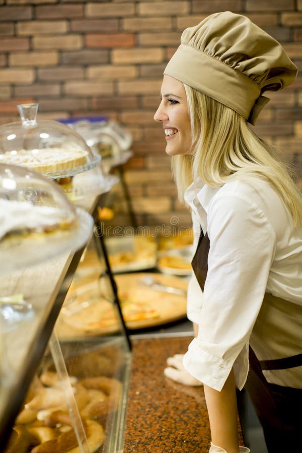 Baker S Shop Shopkeeper Gives Bread To Customer Stock Photo - Image of ...