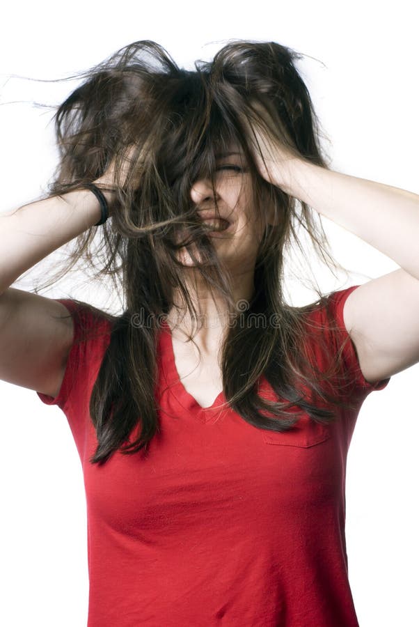 Young Woman Shaking Her Hair Stock Photo - Image of young, girl: 14943190