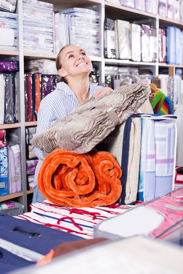 Young Woman Shopper Buying Multiple Items Stock Photo - Image of ...