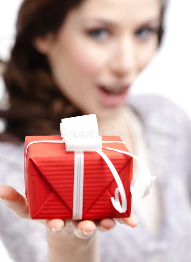 Wrapping Holiday Presents stock photo. Image of person - 16183268