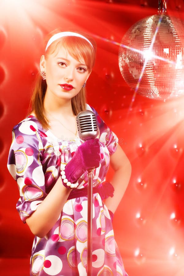 2,861 Retro Style Woman Singer Stock Photos - Free & Royalty-Free Stock ...