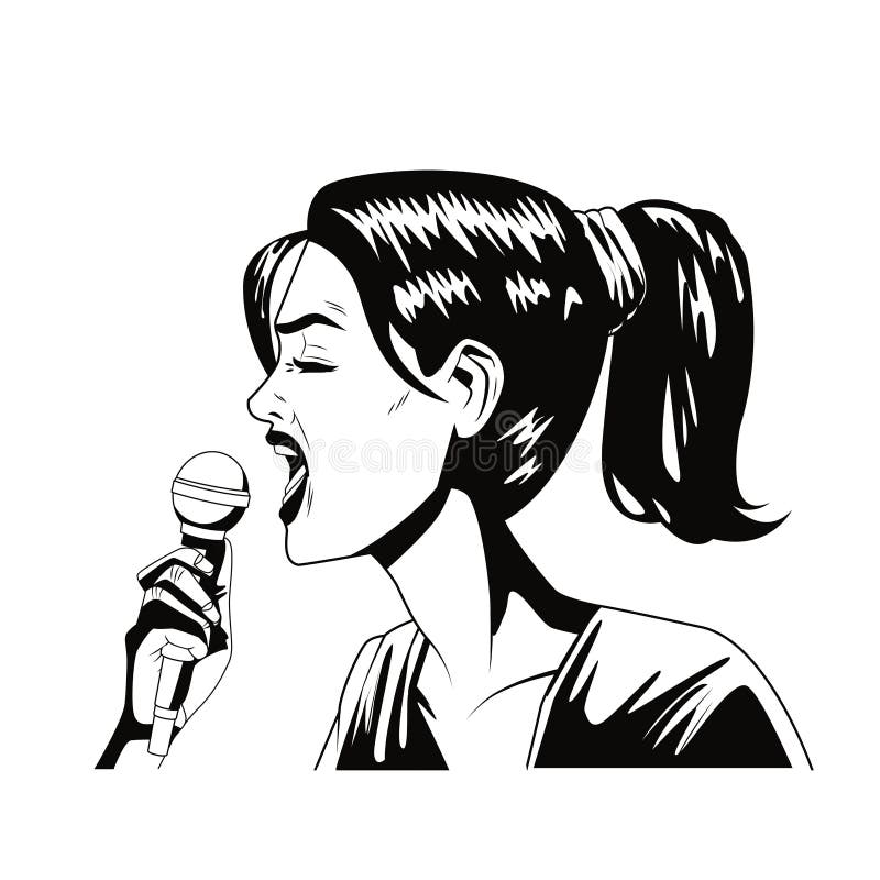Singing Sexy Girl Stock Illustrations 98 Singing Sexy Girl Stock