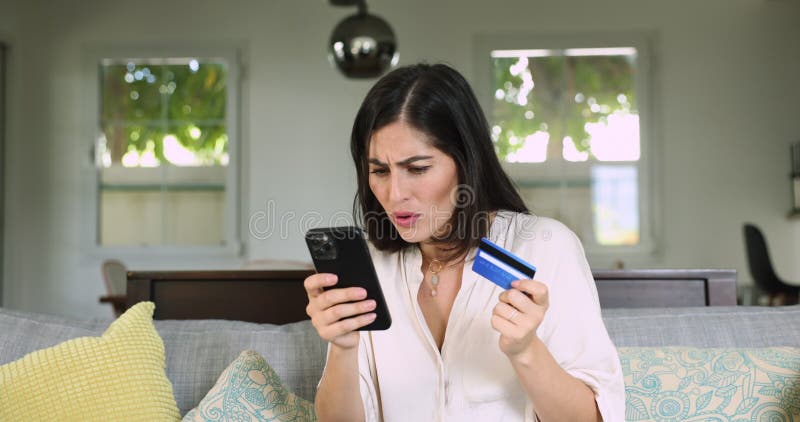 Woman Experiences Problems while Trying To Make Online Payment Stock ...