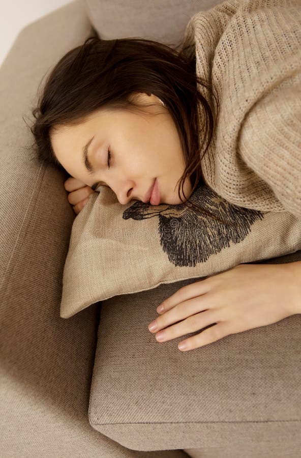 Resting on sofa. stock image. Image of home, sleep, cozy - 133720249